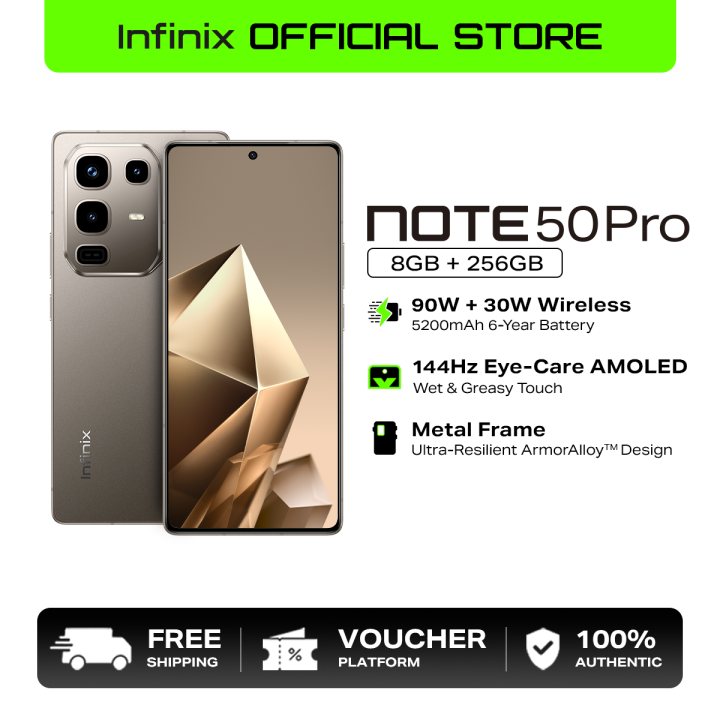 Infinix NOTE 50 Pro, (up to 16GB [8+256] | 90W + 30W Wireless | 144Hz ...