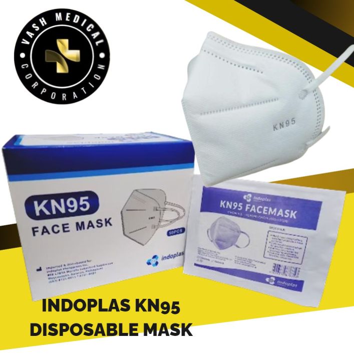 INDOPLAS KN95 DISPOSABLE MASK (PER PC) | Lazada PH