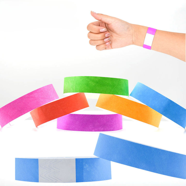 tyvek paper waterproof events wrist band bracelet sticker swimming ...
