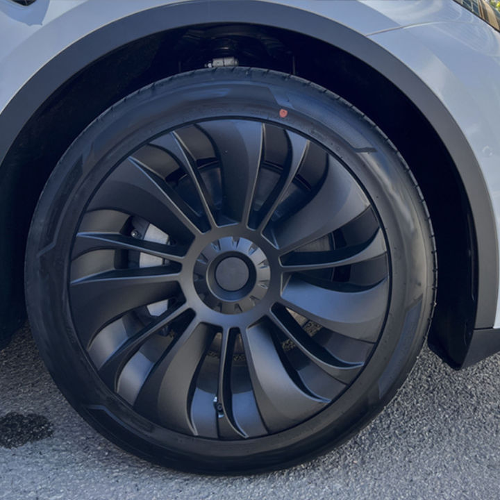 Wheel Rim Hubcap Wheel Hub Cap Glossy Black for Model Y 2020 To 2023 ...