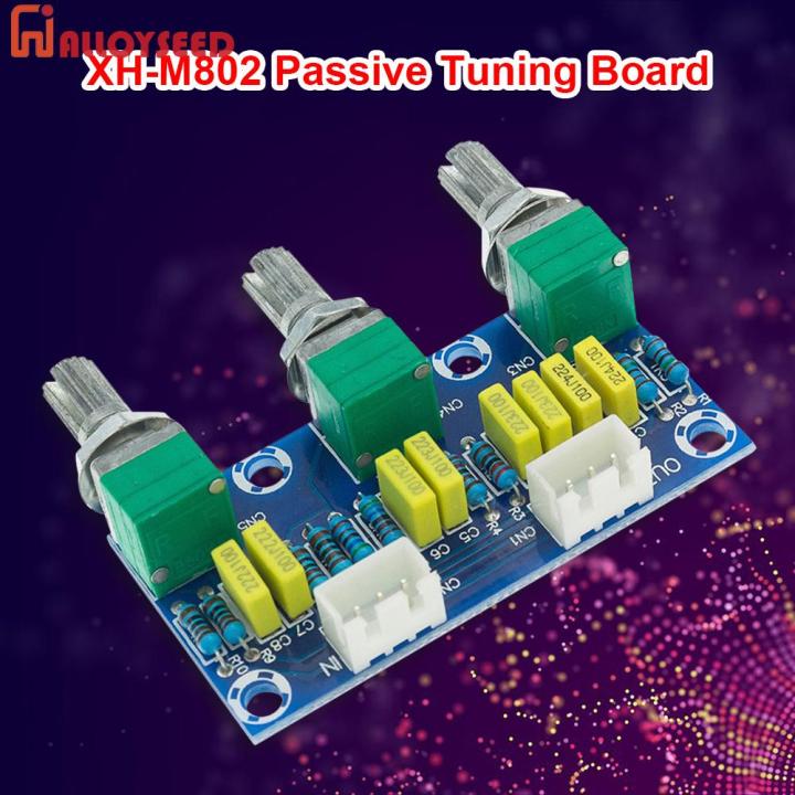 XH-M802 Passive Preamplifier Board HiFi Preamp Module with Treble Bass ...