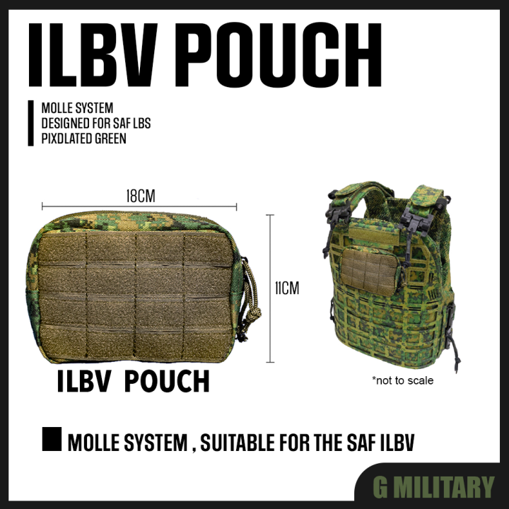 [SG Seller] ILBV Pouch | Pixelated Green | Army | Molle | Lazada Singapore