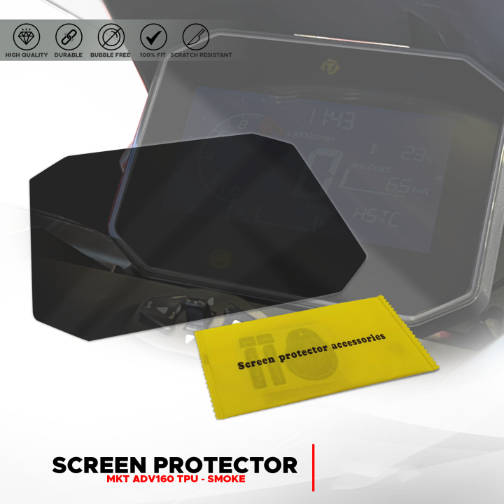 MOKOTO ADV 160 SPEEDOMETER GAUGE SCREEN PROTECTOR ANTI-SCRATCH WITH WET ...