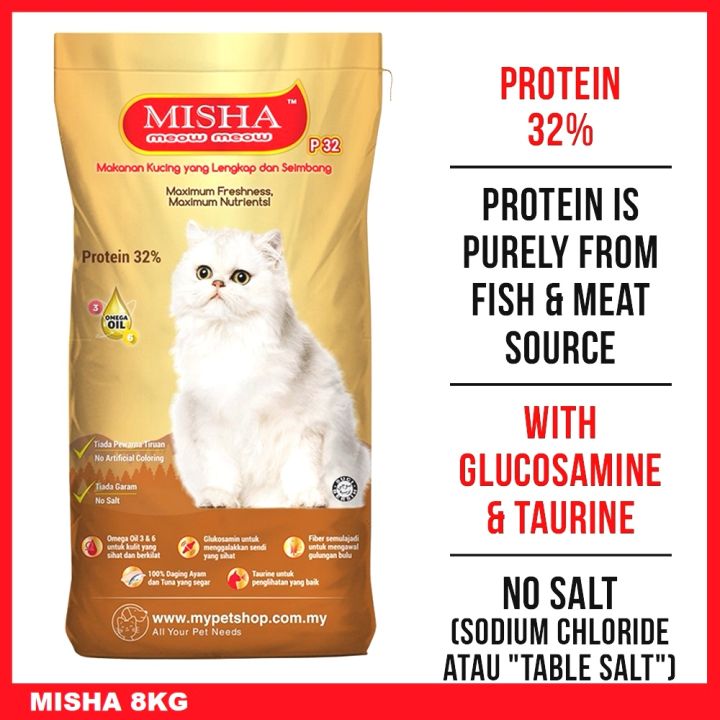Ready Stock Misha Dry Cat food kibbles kibble Makanan Kucing Misha high ...
