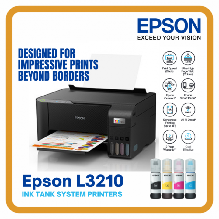 Epson L3210 All in One Print Scan Copy Ink Tank Printer | Lazada Indonesia