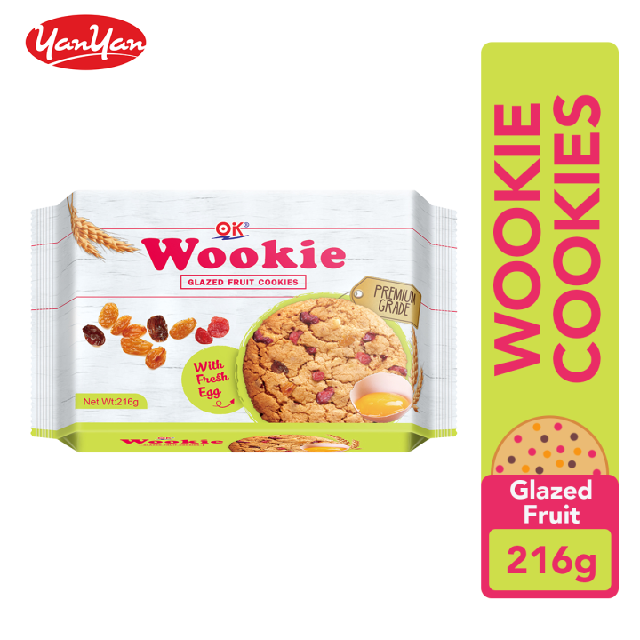 OK Wookie Premium Grade Glazed Fruit Cookies (216g) | Lazada PH
