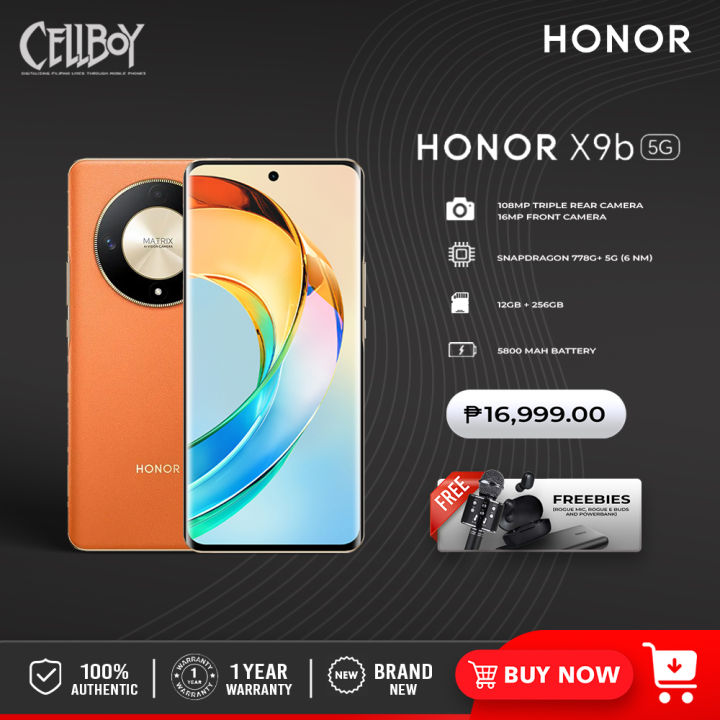 Honor X9B 12Gb+256Gb with freebies | Lazada PH