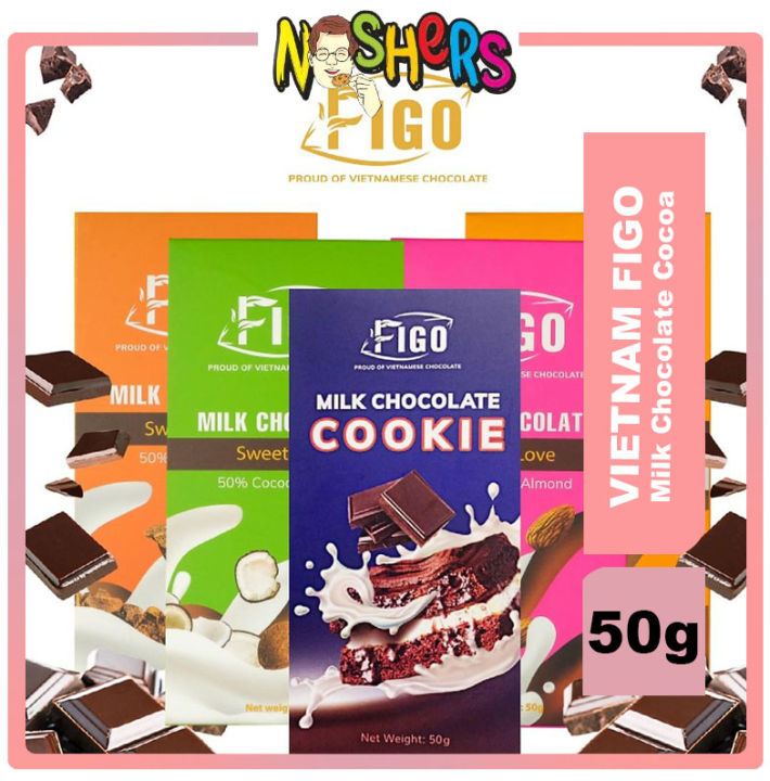 Noshers FIGO Vietnamese Milk Chocolate Candy Sweet Love Cocoa 50g Figo ...