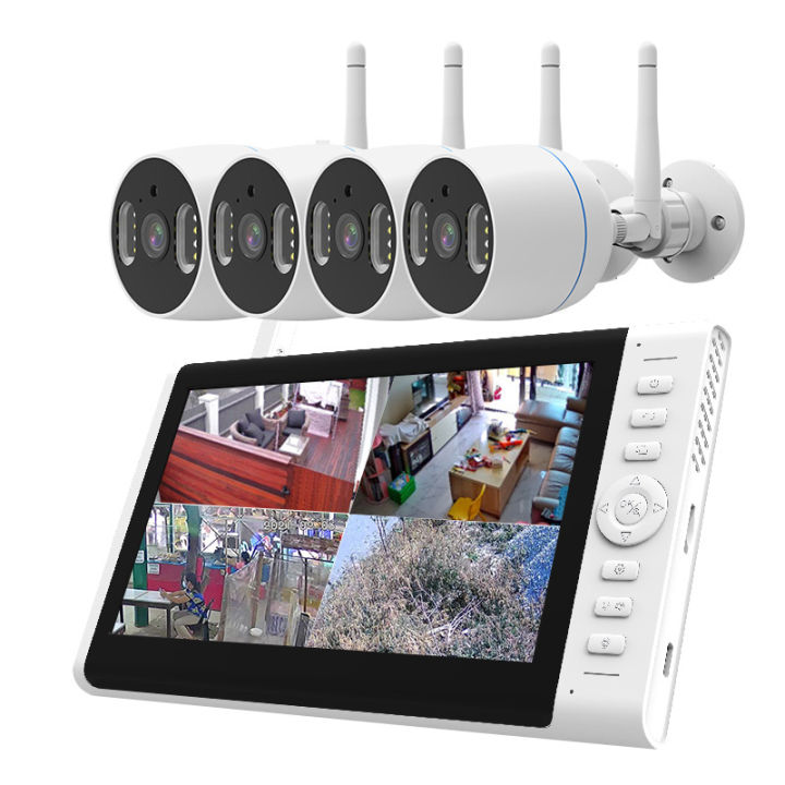 Xiongmai Surveillance 1080P Wireless 8 Dual Light Camera 4 Road 7 Inch ...