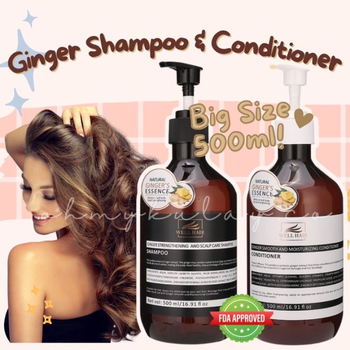 Well Hair Ginger Shampoo And Conditioner Lazada Ph