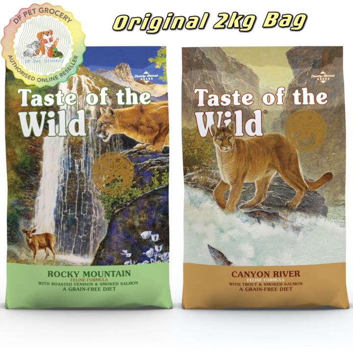 Taste Of The Wild Cat Food 2kg - Rocky Mountain / Canyon River ( TOTW ...