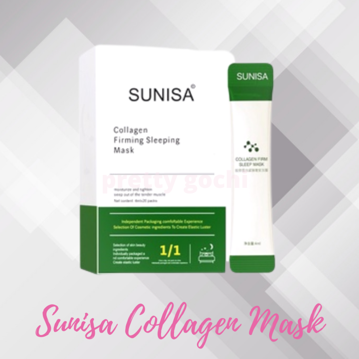20pcs Sunisa Collagen Firming Mask Protein Anti-Aging Hydrating Frozen ...