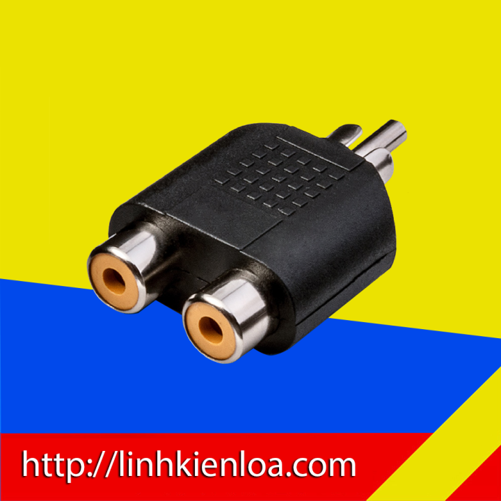 Jack chia AV (RCA) từ 1 ra 2 Hoa Sen - Đầu Chia AV (RCA) từ 1 ra 2 ...