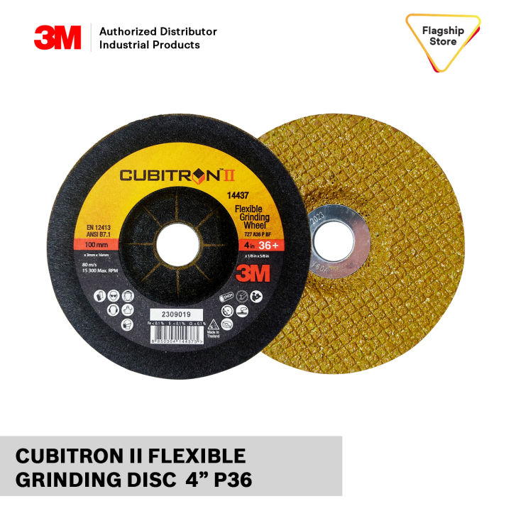 3M Cubitron 2 Flexible Grinding Disc 4inches Grit36 10pcs/set | Lazada PH