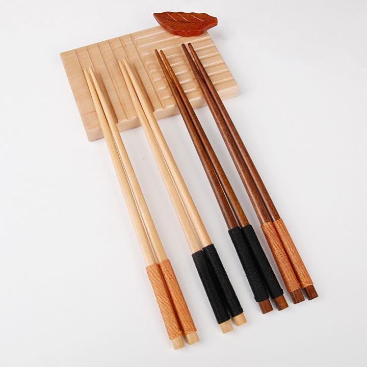 🔥Wishwa👍 Handmade Japanese Natural Chestnut Wood Chopsticks Set Bamboo ...
