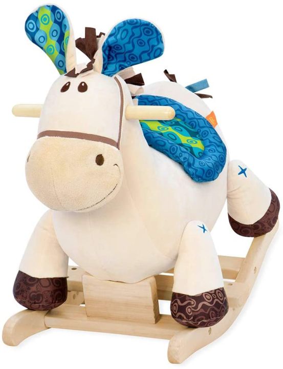B. Toys Wooden Rocking Horse or Sheep - Rodeo Rocker for Toddlers and ...