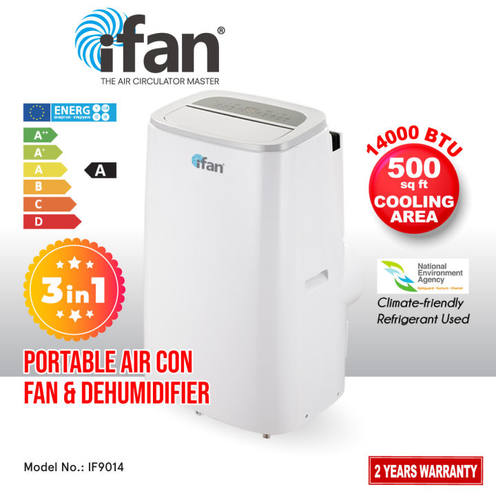iFan 3IN1 Portable Aircon 14000 BTU / Portable Air Conditioner / Fan ...