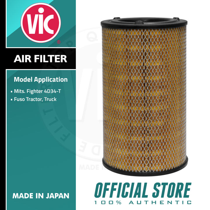 VIC Air Filter A-370 for FUSO 6D16, 6M60/1, FUSO FM657 6W 2014 | Lazada PH