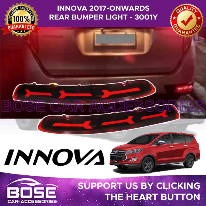 Rear Bumper Light for Toyota Innova V G J E 2016 2017 2018 2019 2020 ...