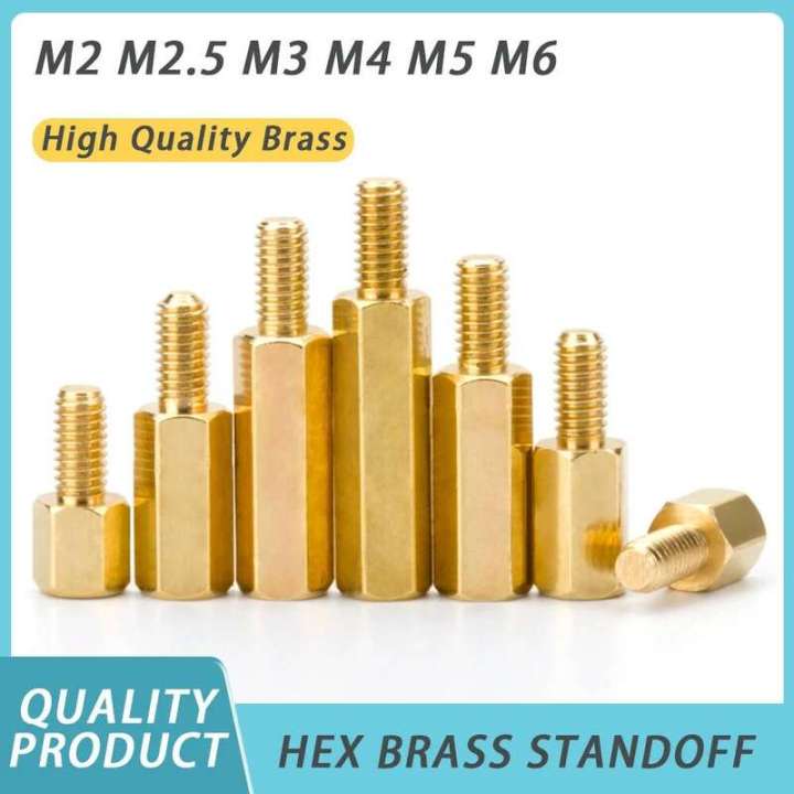 M2 M2.5 M3 M4 M5 M6 Brass Motherboard Standoff PCB Support Pillars ...