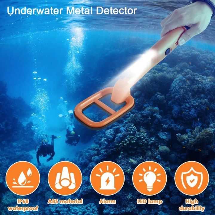 DFVDS Fully Waterproof Underwater Metal Detector with Led Light High ...
