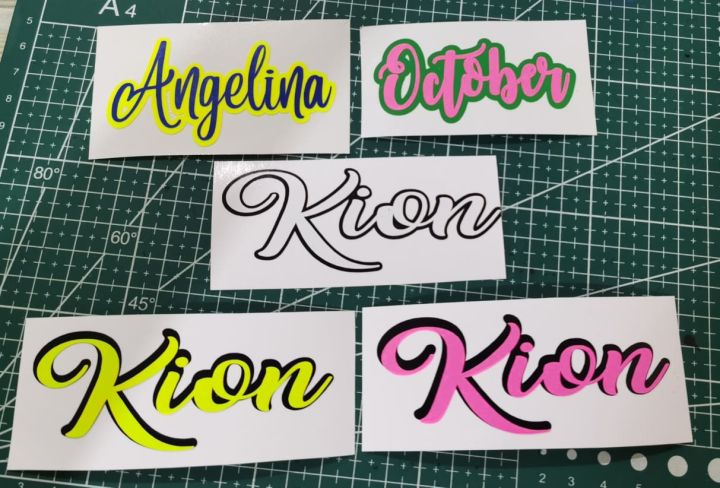 Personalized Sticker Names (2 colors) | Lazada PH
