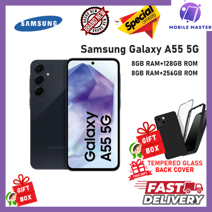 Samsung Galaxy A55 5G 8GB 128GB/256แบรนด์ใหม่ปิดผนึกชุดท้องถิ่น | Lazada.co.th