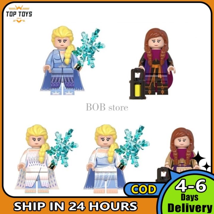 Coolplay【สต๊อกพร้อม】มินิฟิกเกอร์ Frozen Aisa ประกอบตึกปริศนาบล็อกของ ...