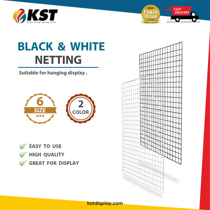 Netting Black And White / Multipurpose Metal Netting Display / Jaring ...