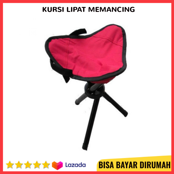 Kursi Lipat Memancing Folding Legged Beach Stool Chair A0003 / Kursi ...