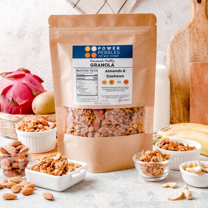 Power Pebbles Almonds & Cashews Granola | Lazada PH