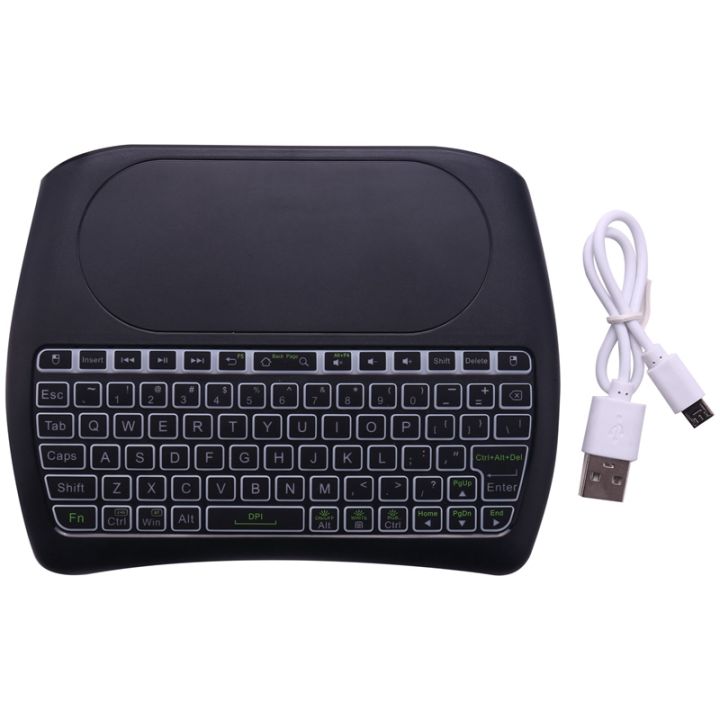 2.4Ghz Mini Wireless Keyboard Full Screen Mouse Touchpad Handheld ...