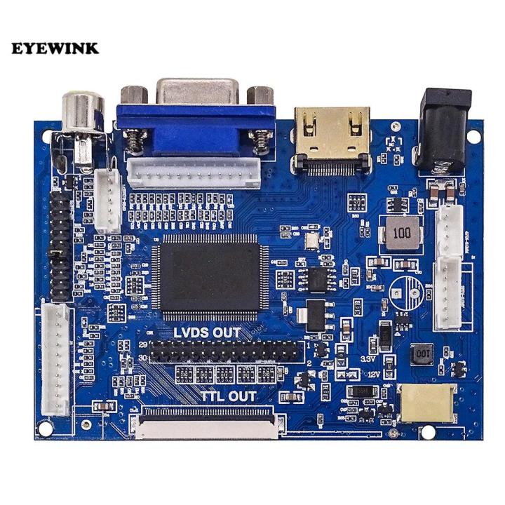 LCD Display TTL LVDS Controller Board HDMI VGA 2AV 50PIN For AT070TN90 ...