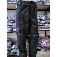 Celana PDL Security Satpam FKPPI Celana Lapangan Pramuka PMR Hitam Celana Polisi Coklat | Lazada ...