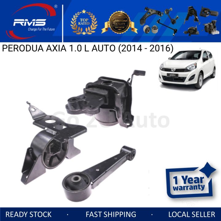 RIMS BRAND ENGINE MOUNTING 1 SET 3PCS - PERODUA AXIA 1.0 AUTO (2014 ...