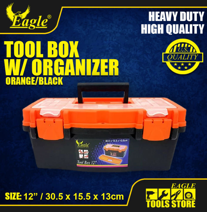 Tool Box With Organizer 12" Eagle Professional Tools | Lazada PH