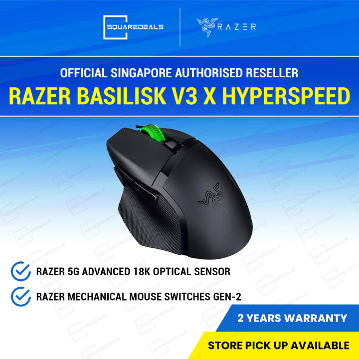 Razer Basilisk V3 X HyperSpeed Customizable Wireless Gaming Mouse with ...