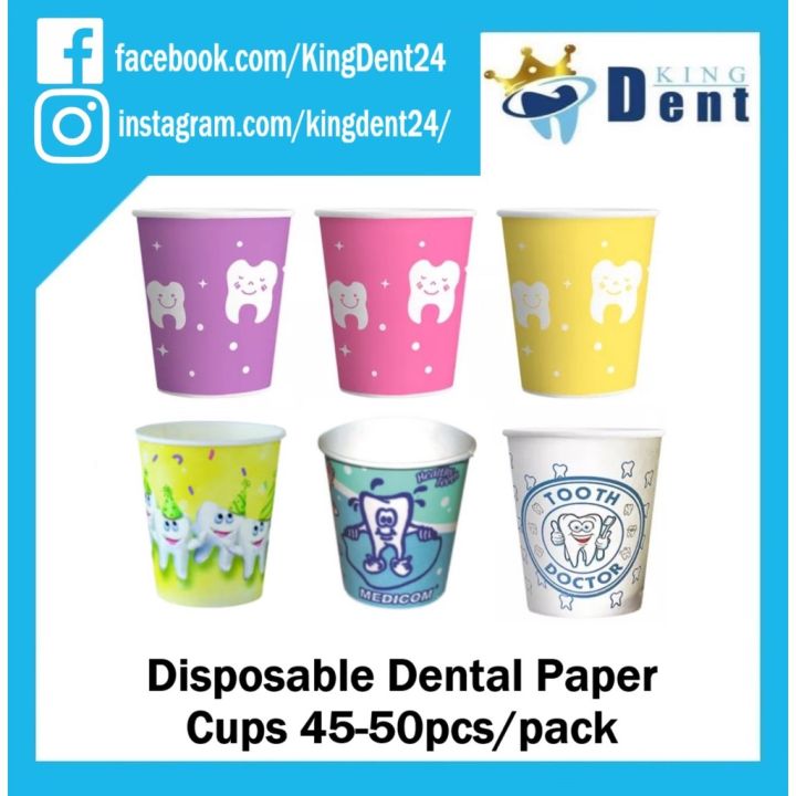 Disposable Dental Paper Cups 45-50pcs/pack * | Lazada PH