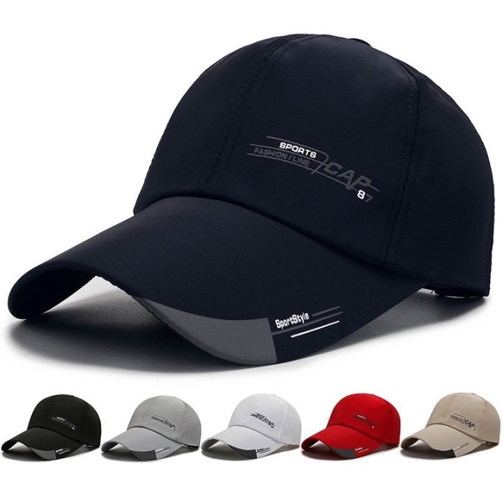 Dry Waterproof Sport Peaked Cap Sun Hat Baseball Caps Women Men Street ...