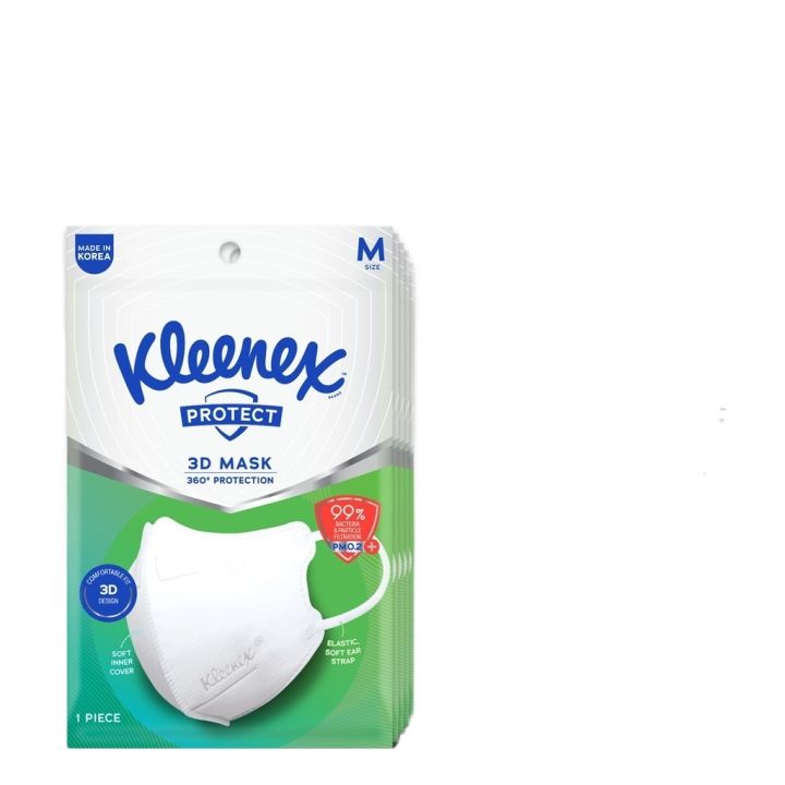 Kleenex Protect 3D Face Mask KF94 (Medium) x 5 packs (5 ) | Lazada PH