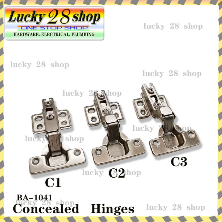 1PAIR BENSON CONCEALED HINGES BA-1041 (C1,C2,C3) | Lazada PH
