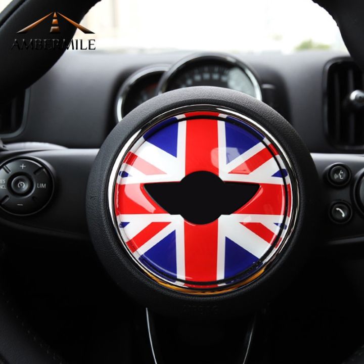 Car Steering Wheel Center Stickers For MINI Cooper JCW F55 F56 F60 ...