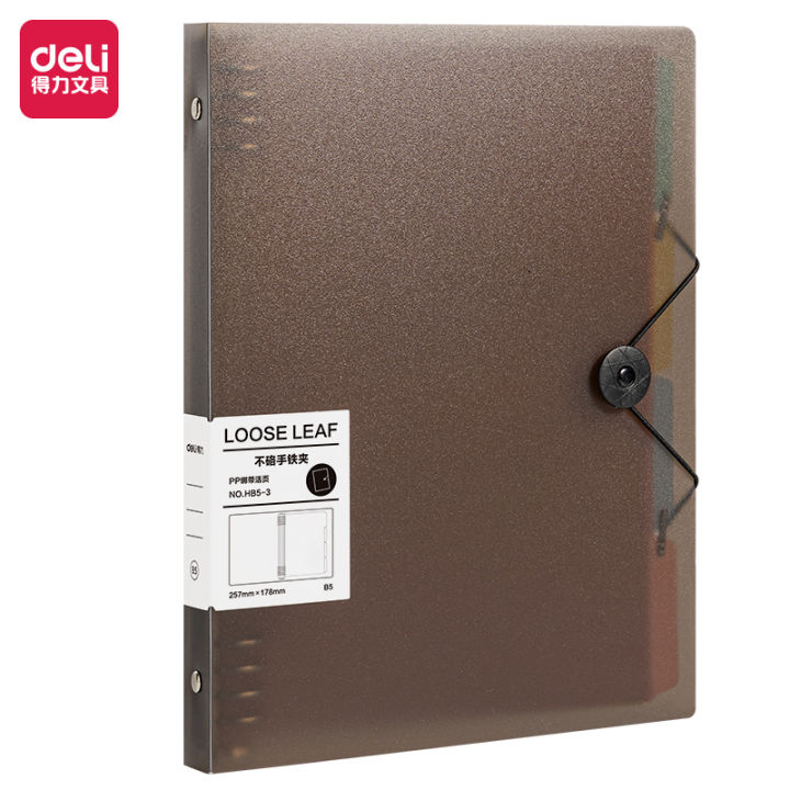 Deli Binder / Loose-Leaf Notebook A4 A5 B5 Strap Kunci HXX-3 | Lazada ...