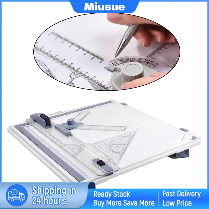 Miusue A3 Drawing Board Portable Drafting Table T-Square Draw Table ...