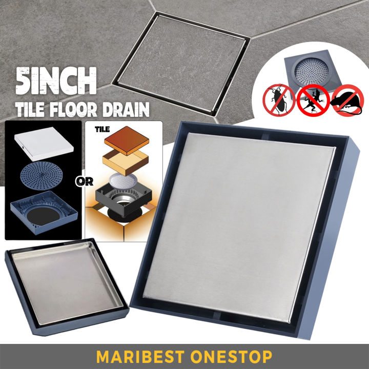 Stainless Steel Marble Tiles Embed Grating Anti-Insect Trap Insert ...