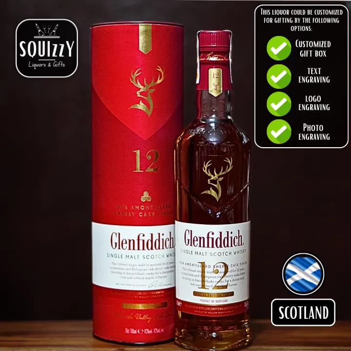 Glenfiddich 12 years Sherry Cask Single Malt Scotch whisky 700ml | Lazada PH