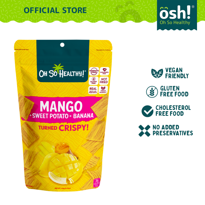 OSH! Mango Sweet Potato Banana Fruit Crisps 120g | Lazada PH