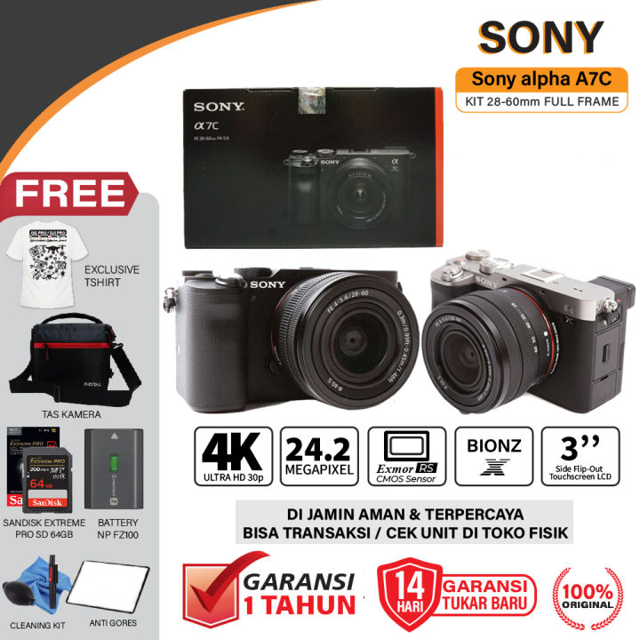 Sony Alpha A7C Kit FE 28-60mm A7 C Camera Mirrorless Sony A 7C | Lazada Indonesia