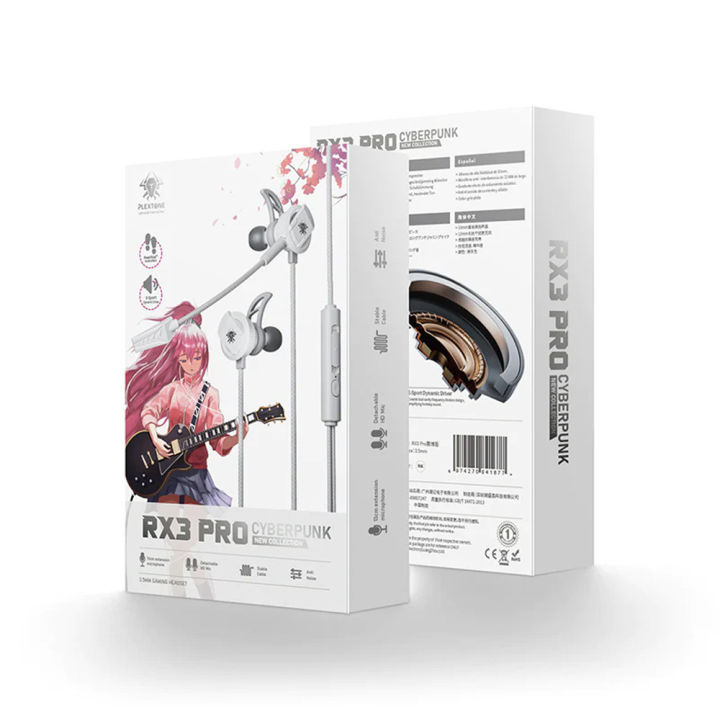LatestGadget PH Plextone RX3 Pro Cyberpunk Gaming Earphones - White ...