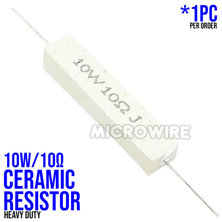 10W/10OHMS Ceramic Resistor Heavy Duty (PER PIECE) | Lazada PH